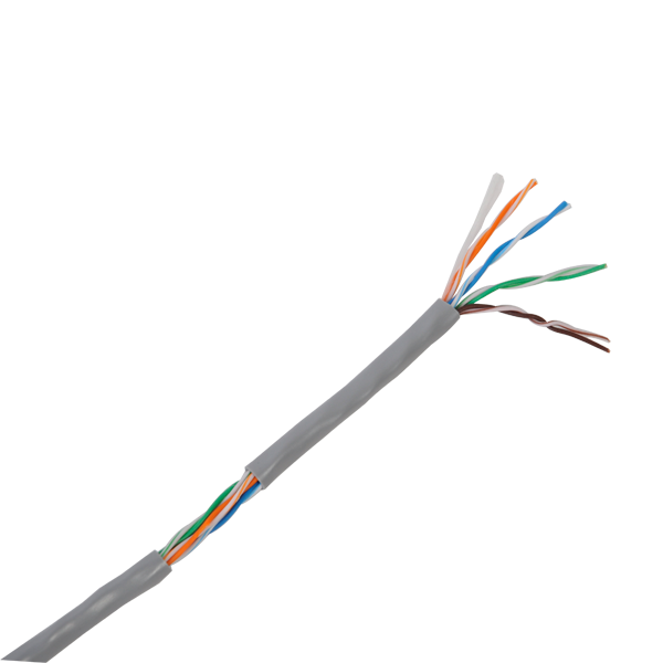 Cable Cat5e CCA Aplicación para Interior Color Gris.