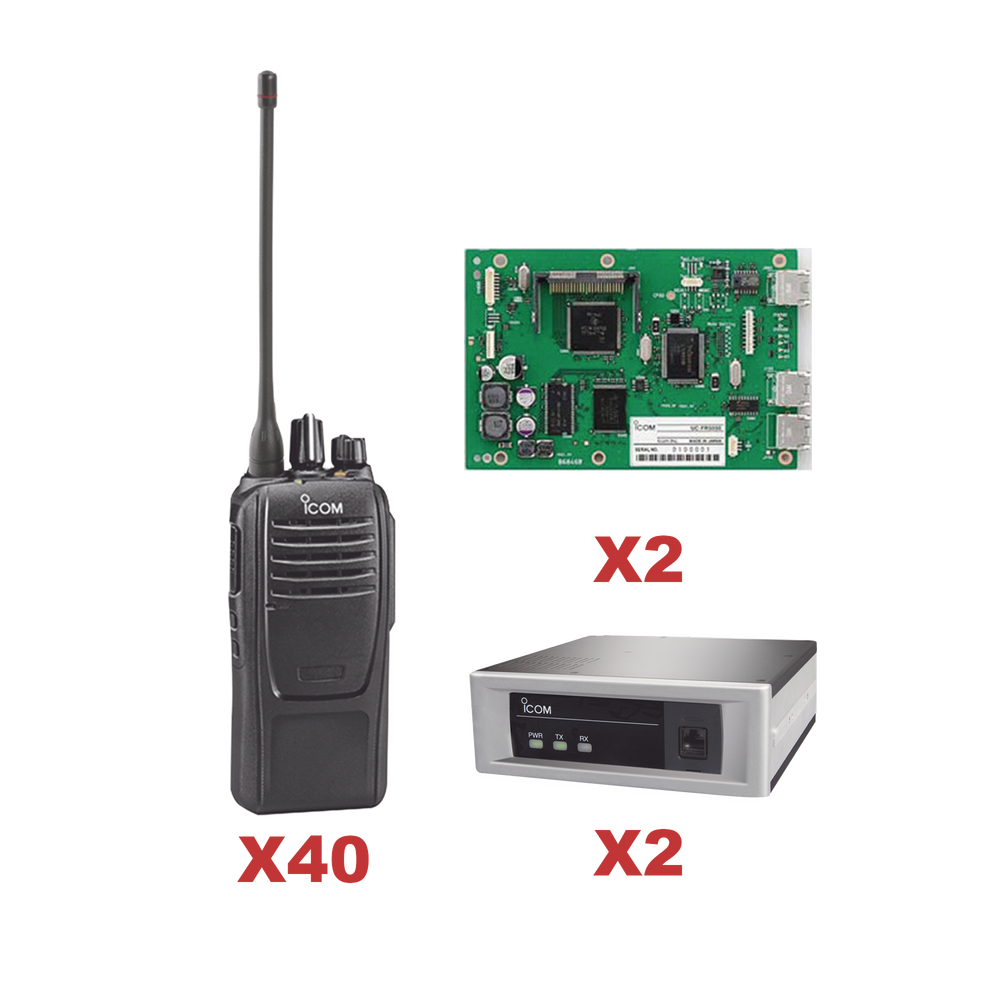 SISTEMA TRONCAL ICOM ICF2100D/14TRUNK, UHF DE 2 CANALES INC/ 2 TARJETAS ...