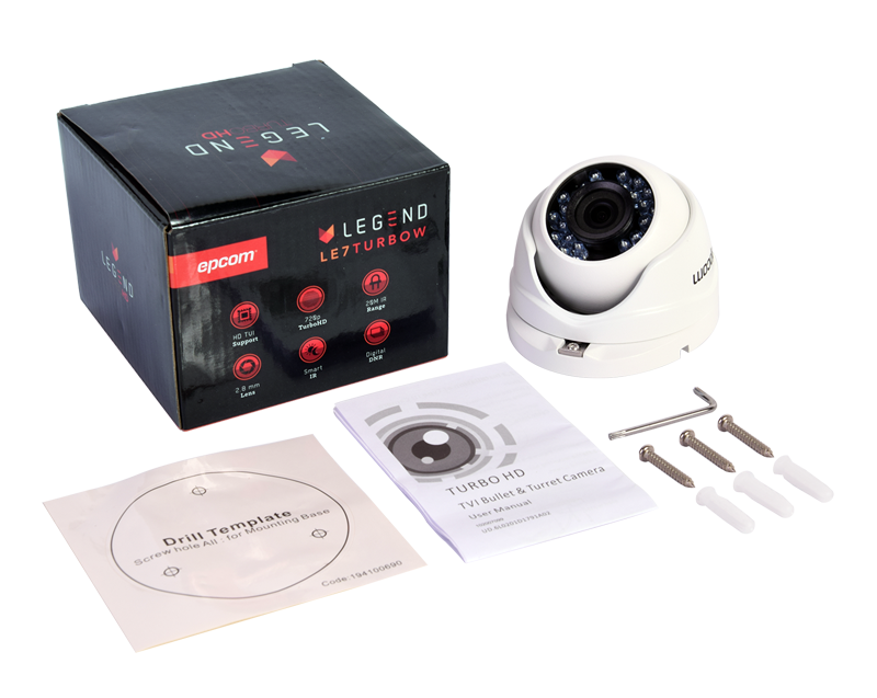 Sistema LEGEND TURBOHD 720P de 4 canales compatible con P2P. Incluye 4 ...