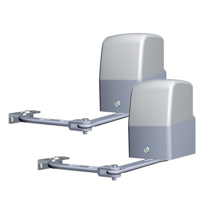 Kit de Motores Para Puertas Abatibles, 3m, 300 kg Máximo Por Puerta, Incluye Cuadro de Mando y 2 ...