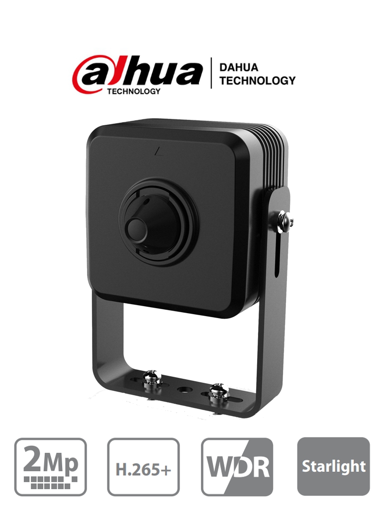 DAHUA HUM4231 - Camara IP Pinhole/ 2 Megapixeles/ Lente de 2.8mm/ Angulo de 105 Grados/ H.265 ...