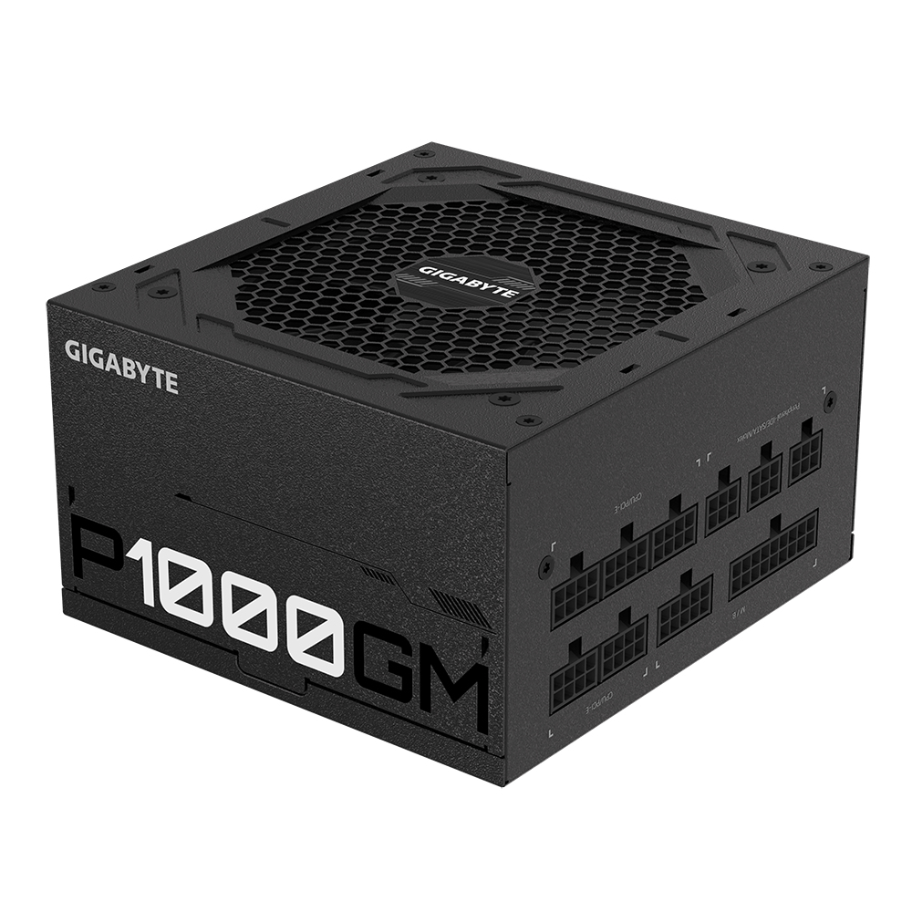 FUENTE DE PODER GIGABYTE 1000W/80 PLUS GOLD/NEGRO/ATX/MODULAR GP-P1000GM