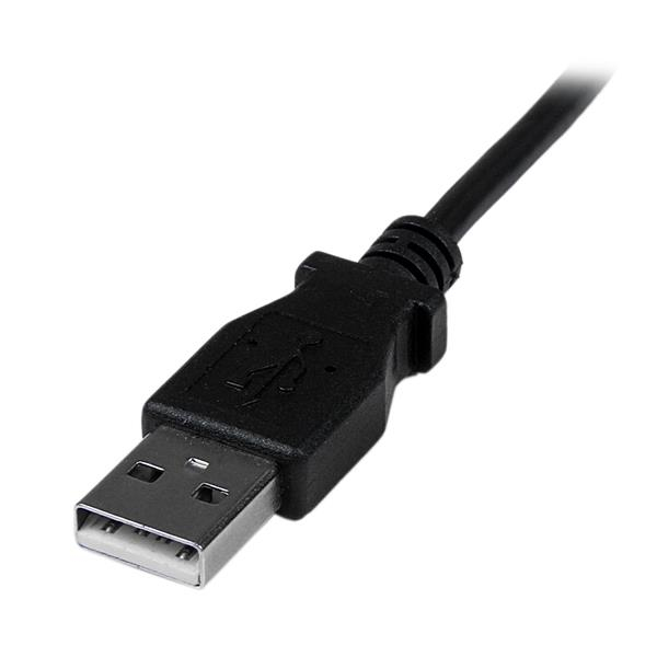 Cable 50cm Mini Usb B A Usb A Acodado Hacia Abajo Adaptador