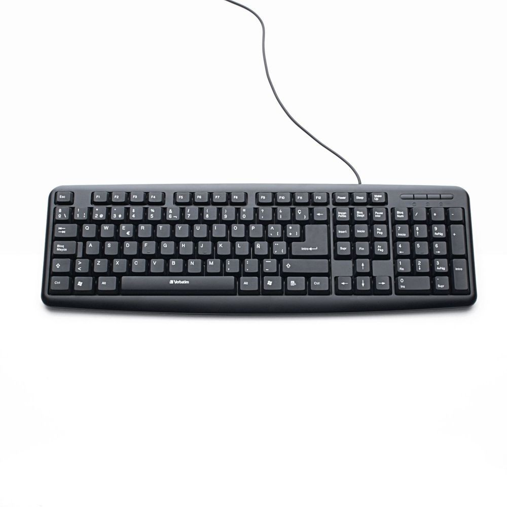 TECLADO USB CON CABLE - NEGRO . 98121