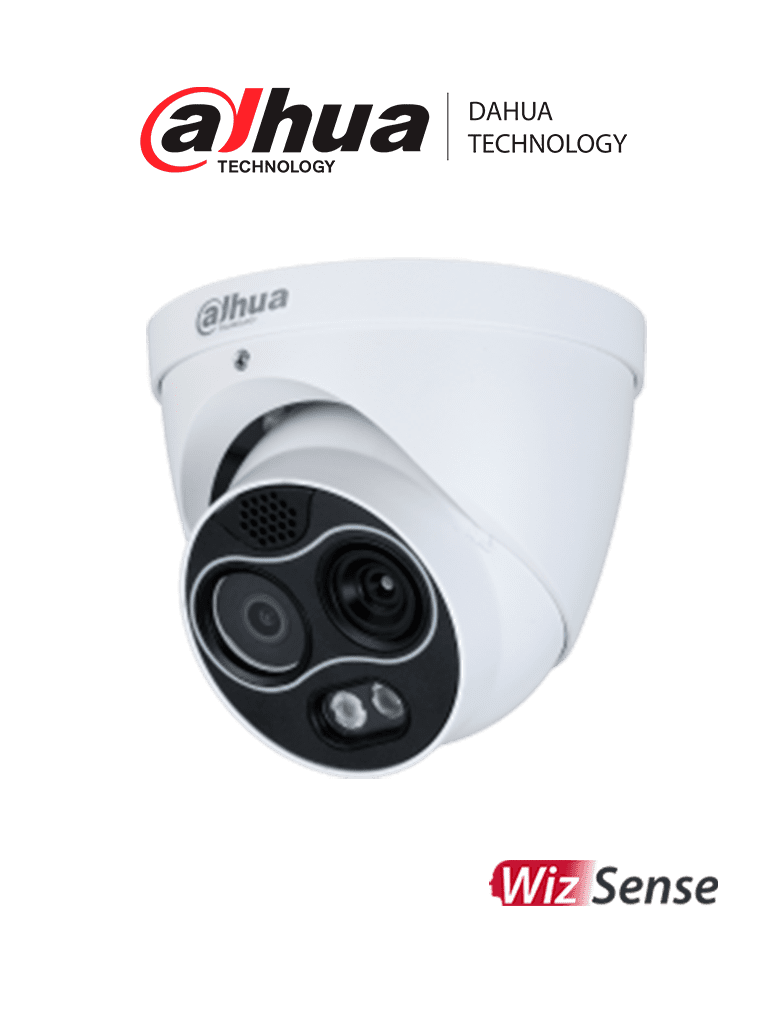 DAHUA DH-TPC-DF1241N-D3F4 - Camara IP Domo Termica Hibrida/ WizSense/ Resolución de Imagen ...