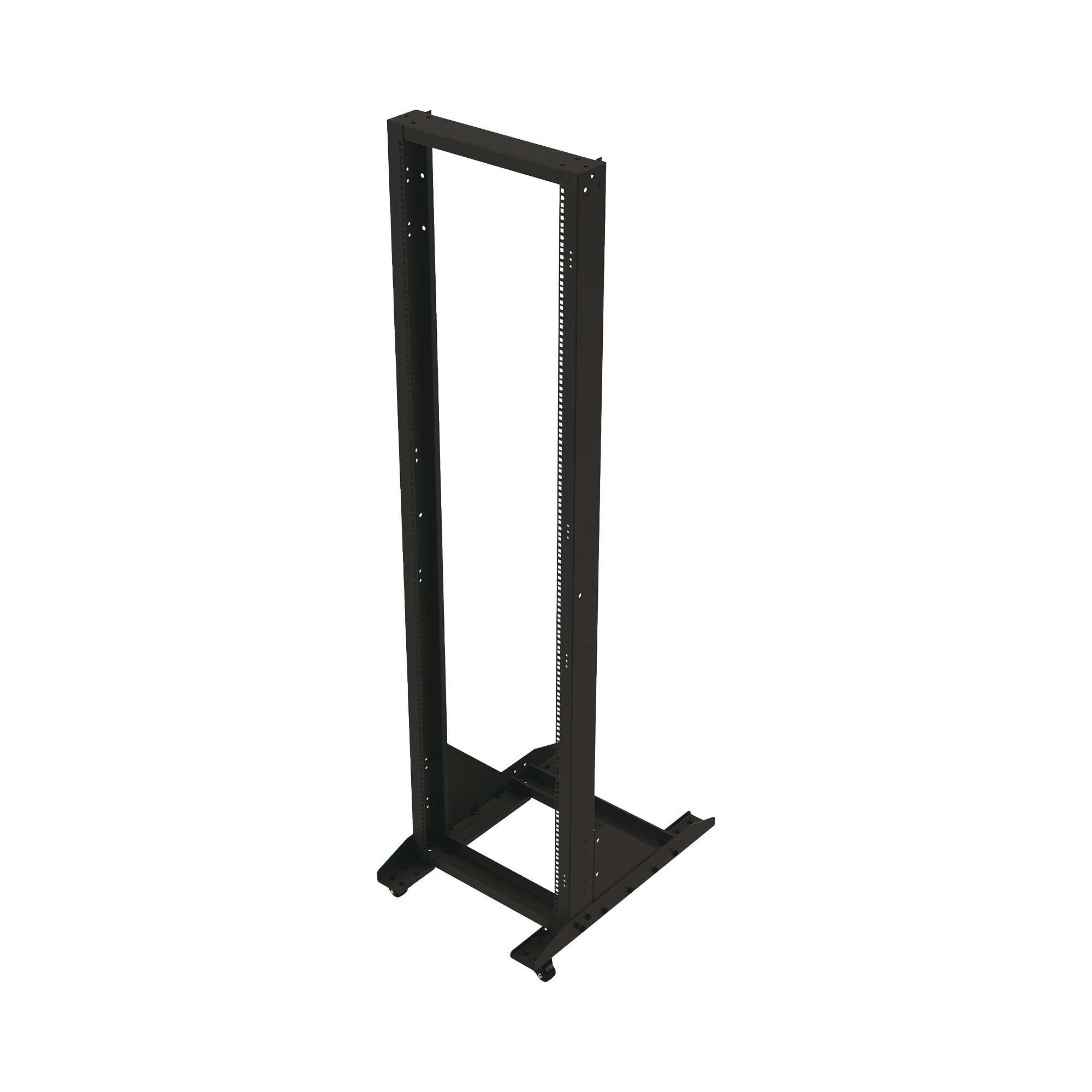 Rack Móvil de Acero de 2 Postes, 45 UR, Incluye 4 Ruedas Uso Rudo ...