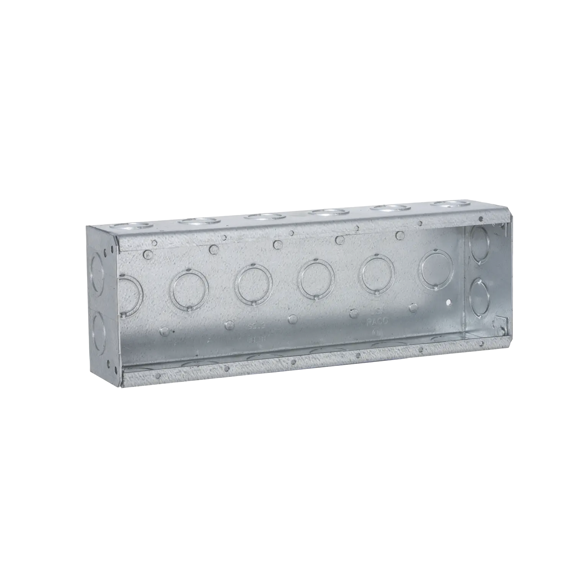 Caja de 6 Gang/Profundidad 2 1/2\"/28 Entradas 1/2\"-3/4\". HUB-960