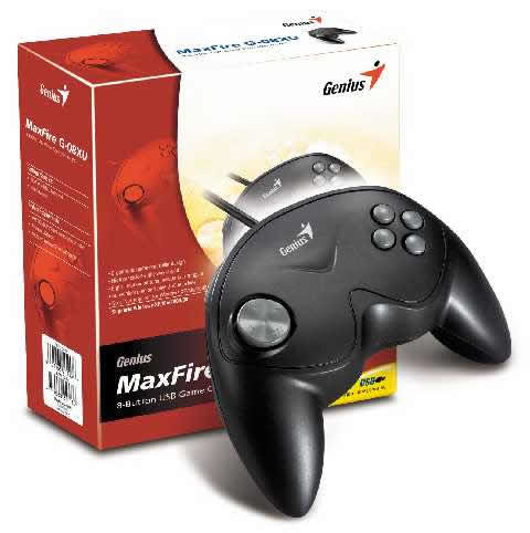 GAME PAD GENIUS MAXFIRE G-08XU 8 BOTONES PROGRAMABLE USB NEGRO MM-86