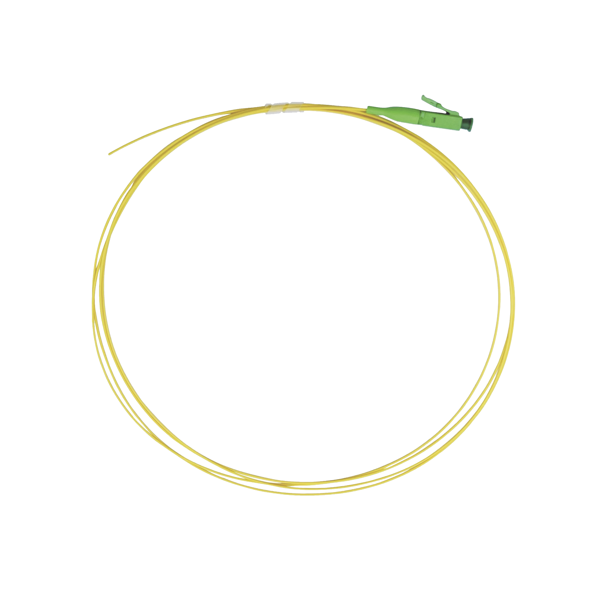 Pigtail de Fibra Óptica Monomodo LC/APC, simplex de 1 metro LP-FO-LCA-01