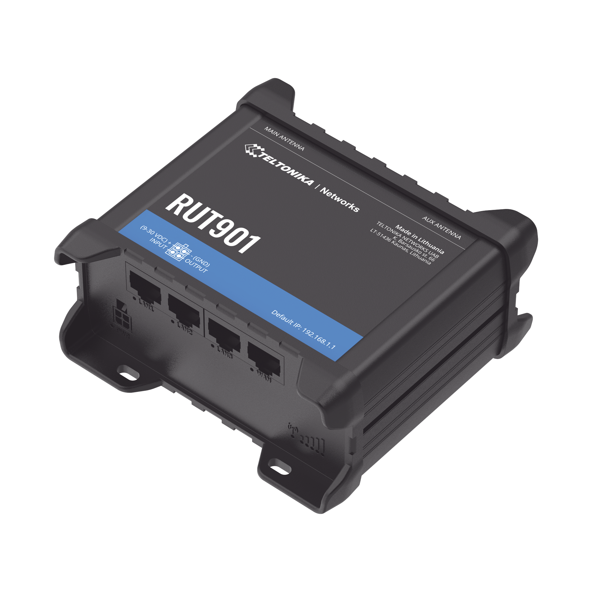 Router LTE dual SIM, 4 puertos Ethernet, conectorizado, Bandas B1, B2 ...