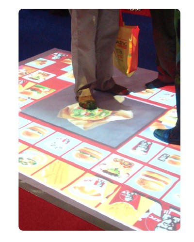 Piso Interactivo Multimedia Screens JC-FLOOR - Si, Color blanco