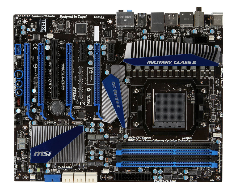 Tarjeta Madre MSI BLUE 990FXA-GD80 - Socket: AM3+, CPU (Max Soportado ...