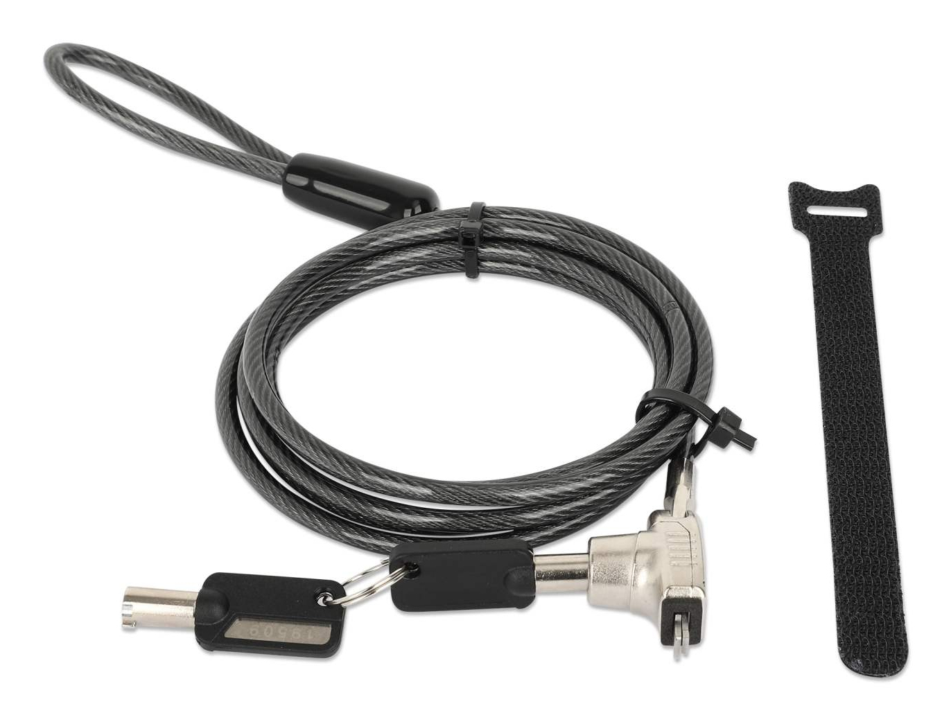 CANDADO LAPTOP NANO LLAVE 1.5M ACCS GRIS 440509