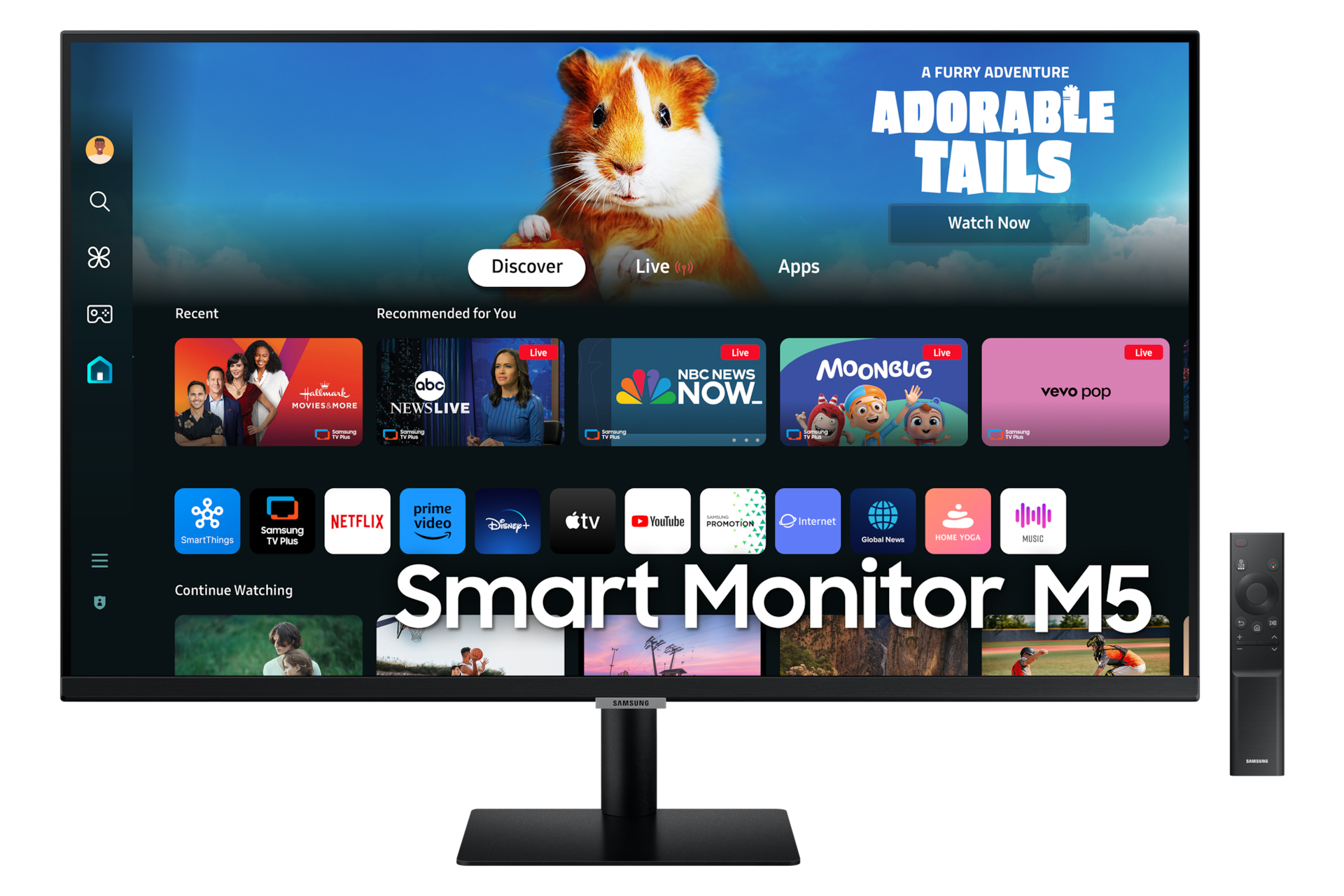 MONITOR SAMSUNG 27 PULGADAS - SMART MONITOR M5, M50D, FHD, PLANO, 60Hz ...