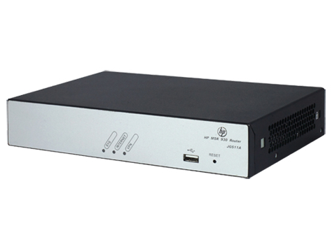 ROUTER HP MSR930, 1 WAN GB, 4 LAN GB, 1 USB 2.0 JG511A