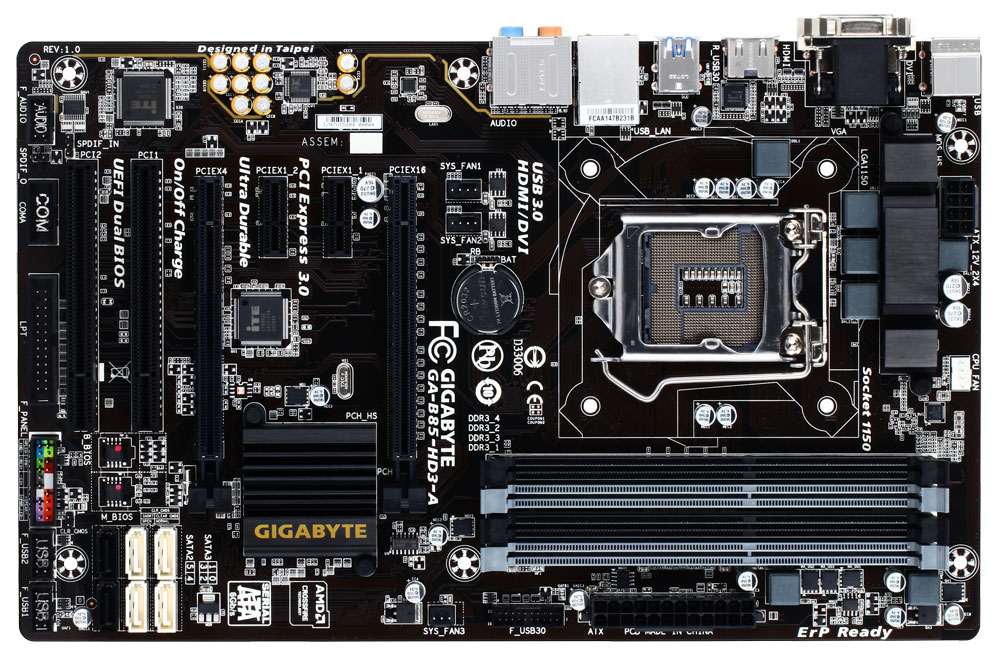 MB GIGABYTE GA-B85-HD3-A S-1150/4XDDR3 1600/VGA/HDMI/DVI/2XUSB3.0/ATX ...