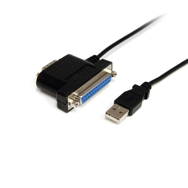Cable 91cm Adaptador Usb Serial Y Paralelo Convertidor Usb Db9 Db25 ...
