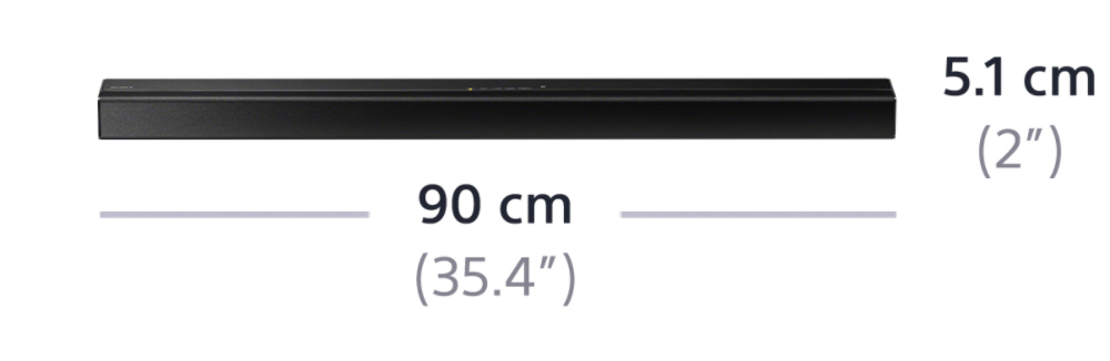 BARRA DE SONIDO CT180 SONY 100W SONIDO ENVOLVENTE BASIC 2 PZS HT-CT180