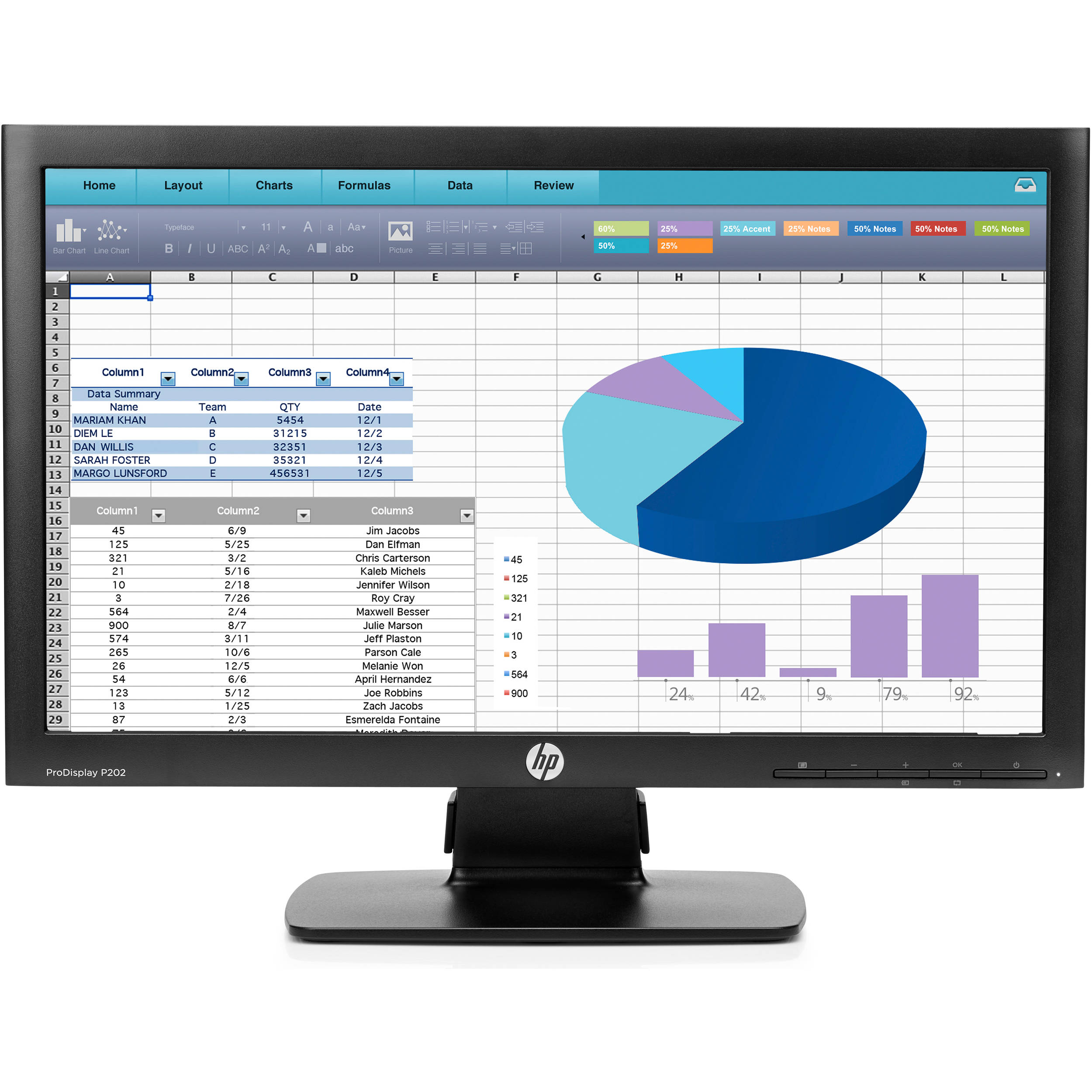 HP MONITOR P202 LED 20 . K7X27AA#ABA
