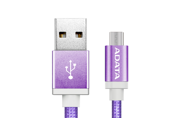 CABLE ADATA MICRO USB DE 100CM Y 2.4A MORADO (AMUCAL-100CMK-CPU)