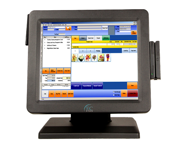 TERMINAL POS PUNTO DE VENTA TOUCH SCREEN EC LINE NEGRO 12 DUAL