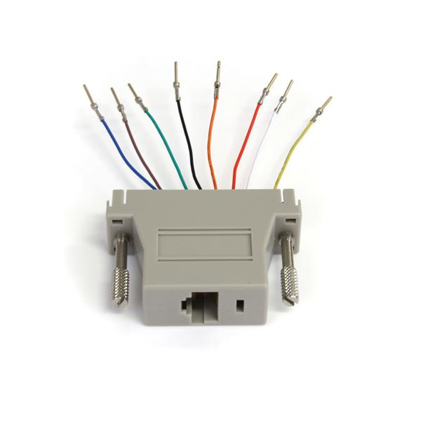 StarTech.com Adaptador Modular Serial DB25 Macho - RJ45 Hembra, Gris