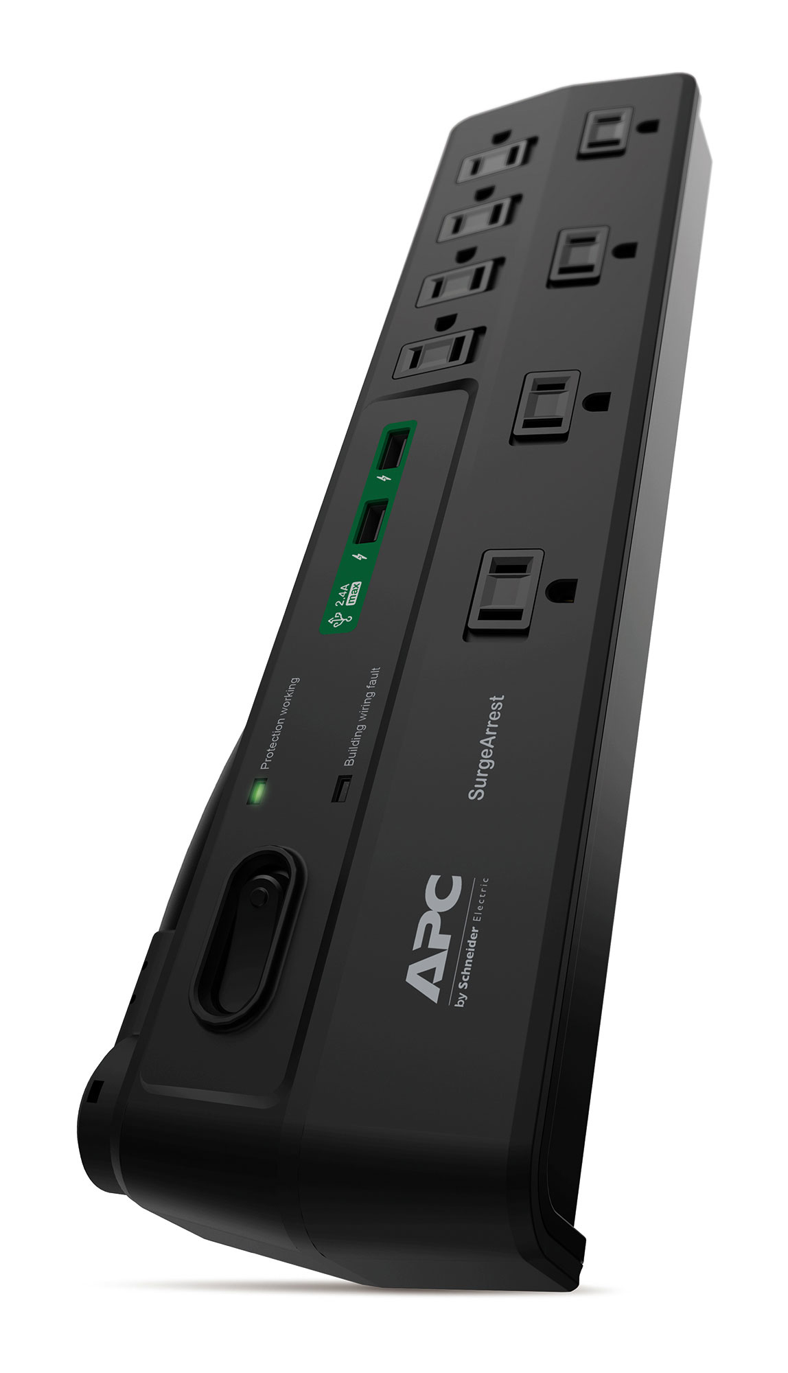APC HOME OFFICE SURGEARREST 8 O UTLETS WITH 2 USB CHARGING PORTS ( P8U2