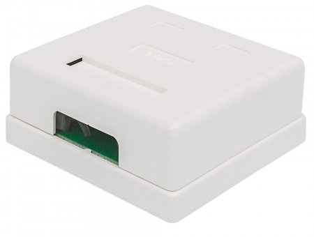 CAJA ROSETA DOBLE RJ45 RED 2 PTOS CAT6 CON FUNCION DE BLOQUEO 771467