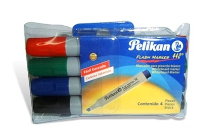 MARCADOR PELIKAN FLASH MARKER 442 C/4 COLORES 30280400