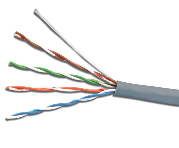 Bobina de Cable UTP de 4 pares, Cat5e, PVC (CM), Color Gris, 24 AWG ...