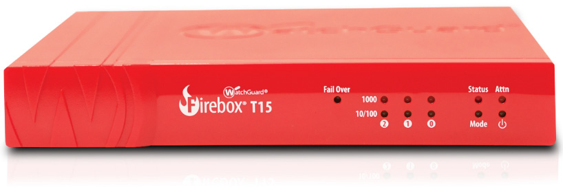 WATCHGUARD FIREBOX T15 WITH 1-YR BASIC SECURITY SUITE (WW) WGT15031-WW