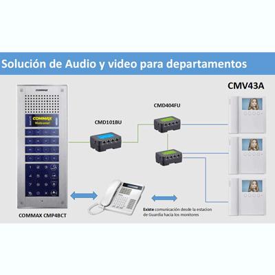 COMMAX DEPARTAMENTALPACK - Paquete con solución de video portero departamental que incluye un ...