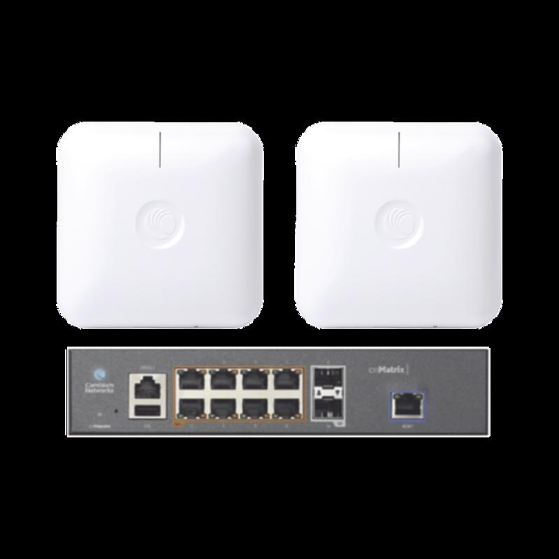 Starter Kit Wi-Fi Empresarial de 2 Access Point PLE410 y 1 Switch PoE ...
