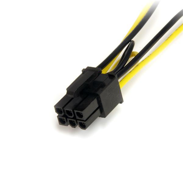 Cable Adaptador 15cm De Poder Sata A Conector 6 Pines Corriente