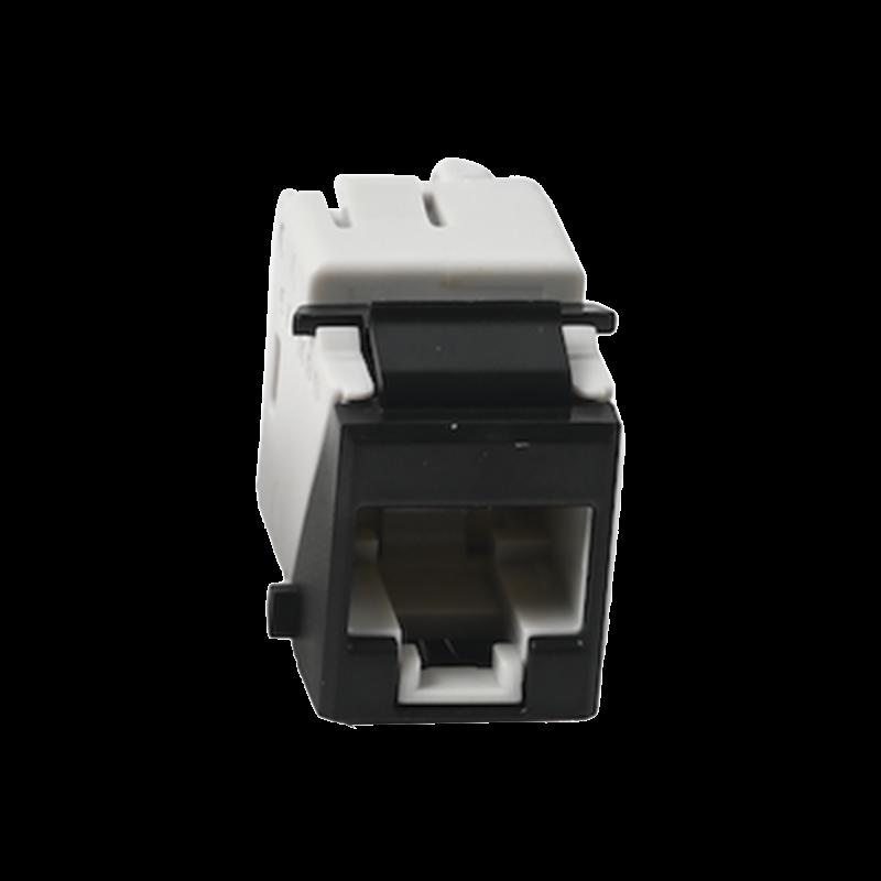 Jack UltraMAX Cat6A, UTP, Tipo Keystone, Color Negro, Punch Down U6A-K01NS