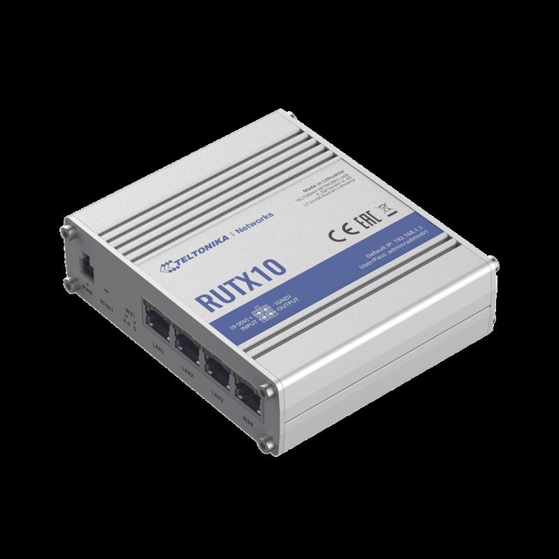 Router Industrial Inalámbrico VPN 802.11ac, 4 puertos Gigabit RUTX10