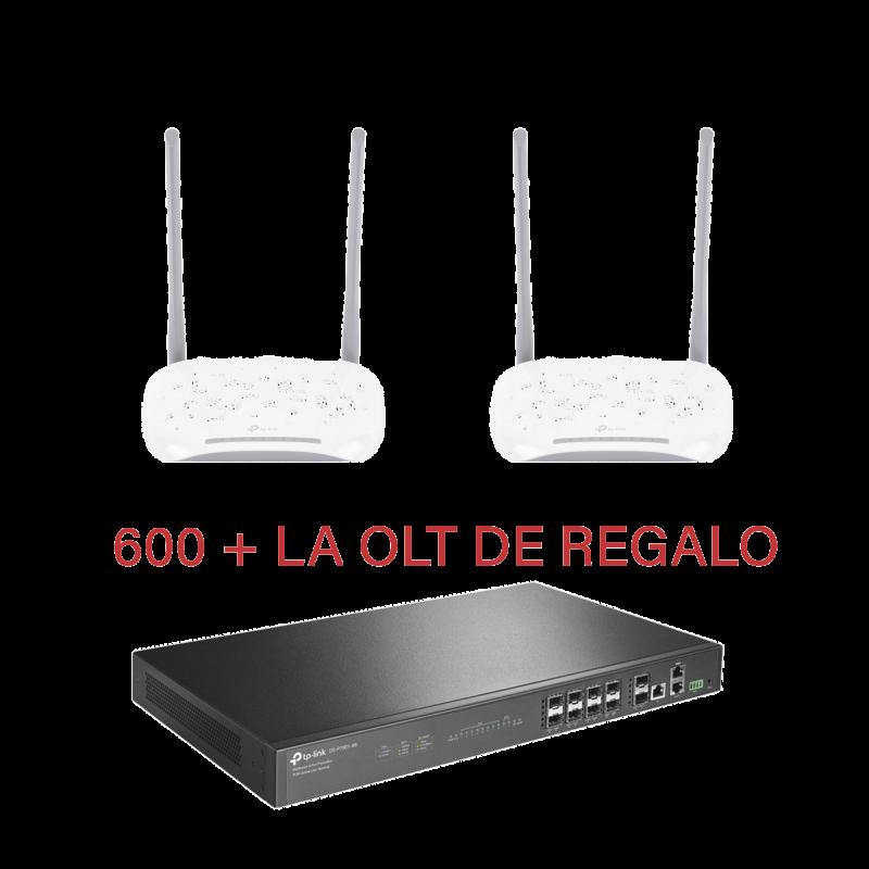 Kit para ISP`s / OLT DS-P7001-08 con Paquete de 600 ONU´s Modelo ...