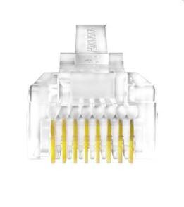 Bote con 100 Piezas de Plug Modular RJ45 / Cat 6 / Chapado en Oro a 30 ...