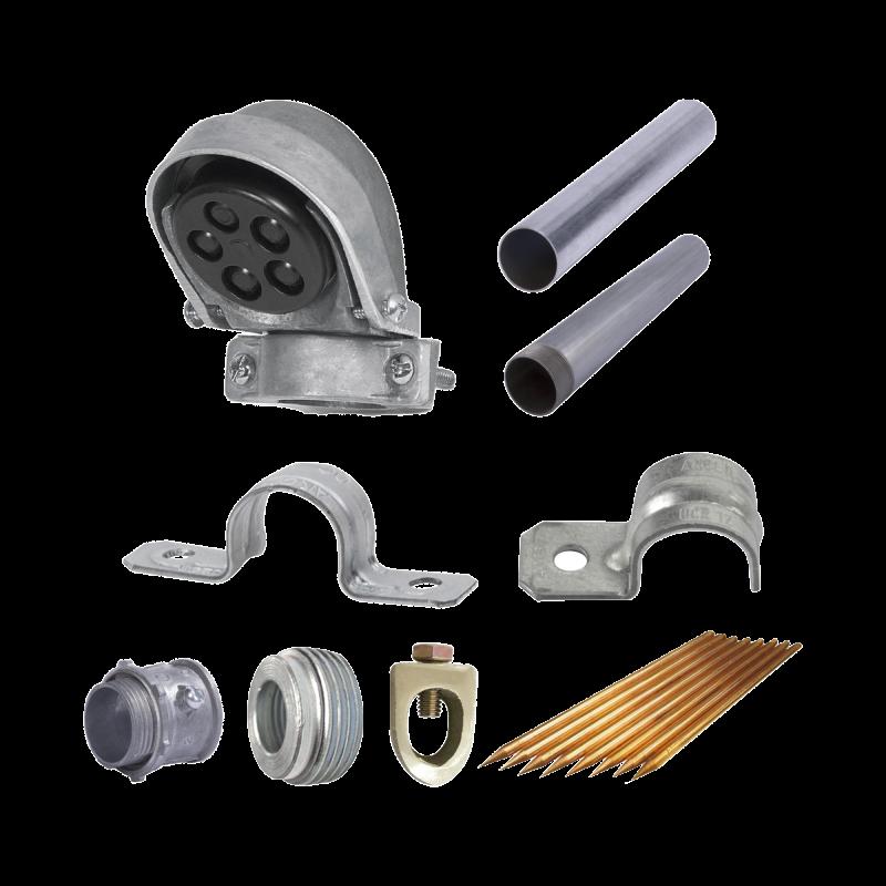 Acometida para instalación básica de CFE. KIT-ACOMETIDA