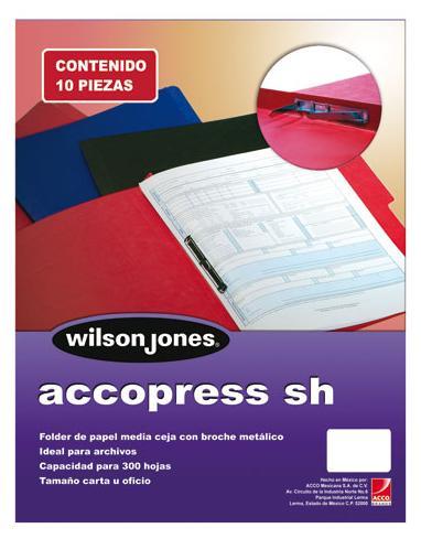 CARPETA ACCO PRESS OFICIO CAOBA C/10 P4566